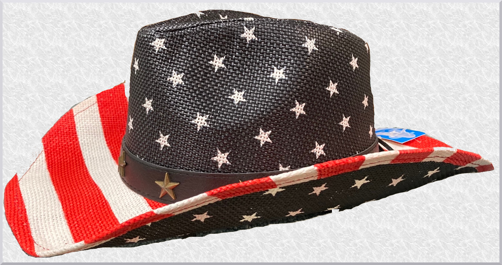 - US Cowboy Hat Red/white/blue Stars over Stripes #CBH#13