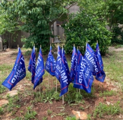 - 12'x18" Stick Flags "Trump 2024 (sold by dozens only) #12" x 18 ...