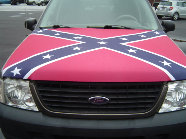 - Battle Flag Spandex, Stretchy Auto Hood Covers #BF Hood Cover