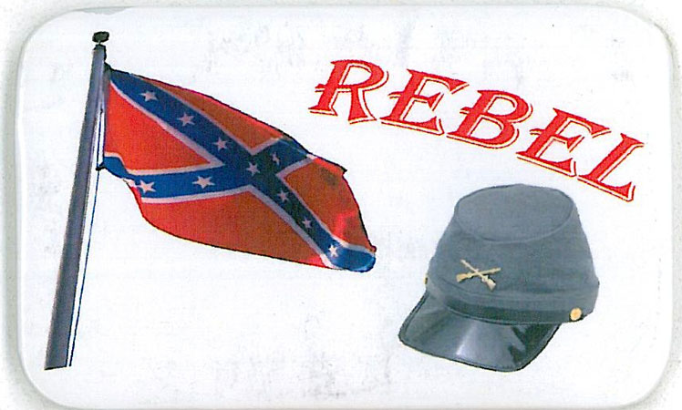 - Rebel, Flag, Kepi Magnet DZ #Magnet DZ